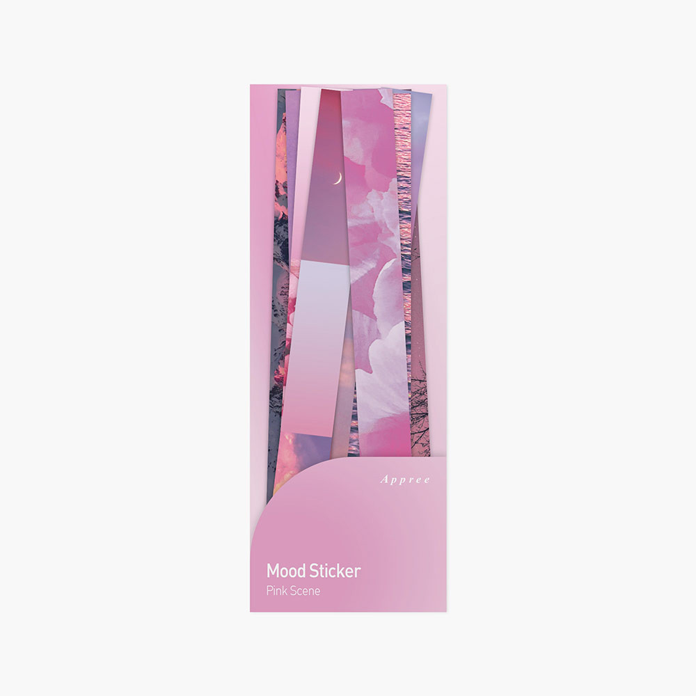 Appree Pink Scene Mood Sticker Pack - Fallindesign.com