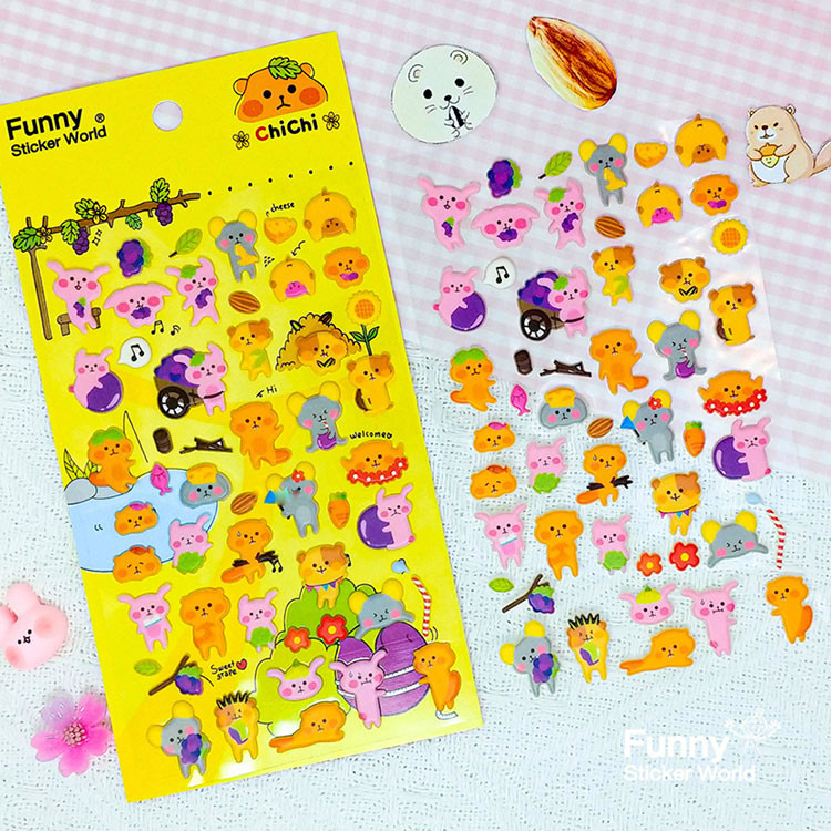 Funny Sticker Bonny Bonny Puffy Deco Sticker
