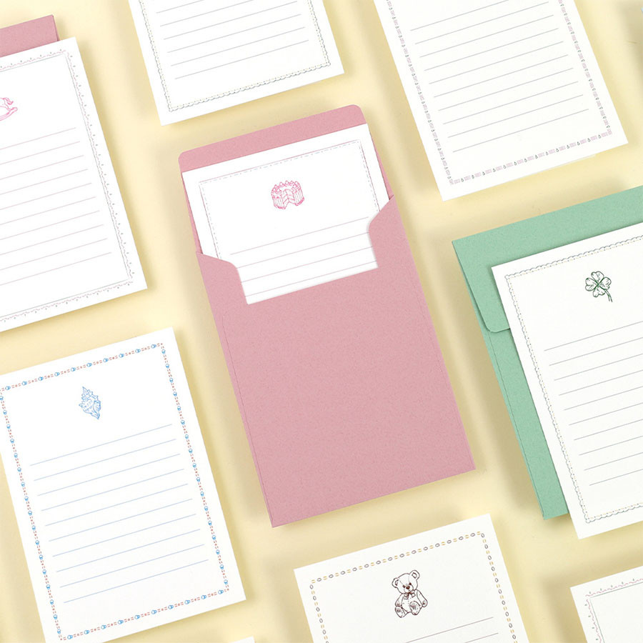 Iconic Doodle Mini Card Set: Cute Handwritten Cards