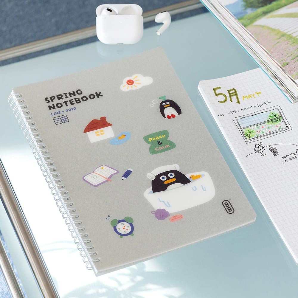 Romane Brunch Brother A5 PP Cover Lined Blank Notebook