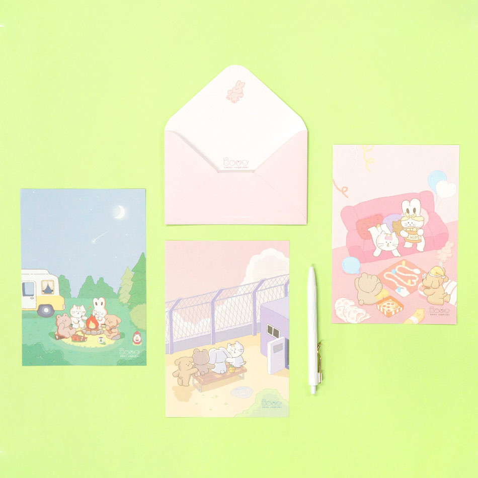 O-CHECK Happy Together Letter Envelope Set