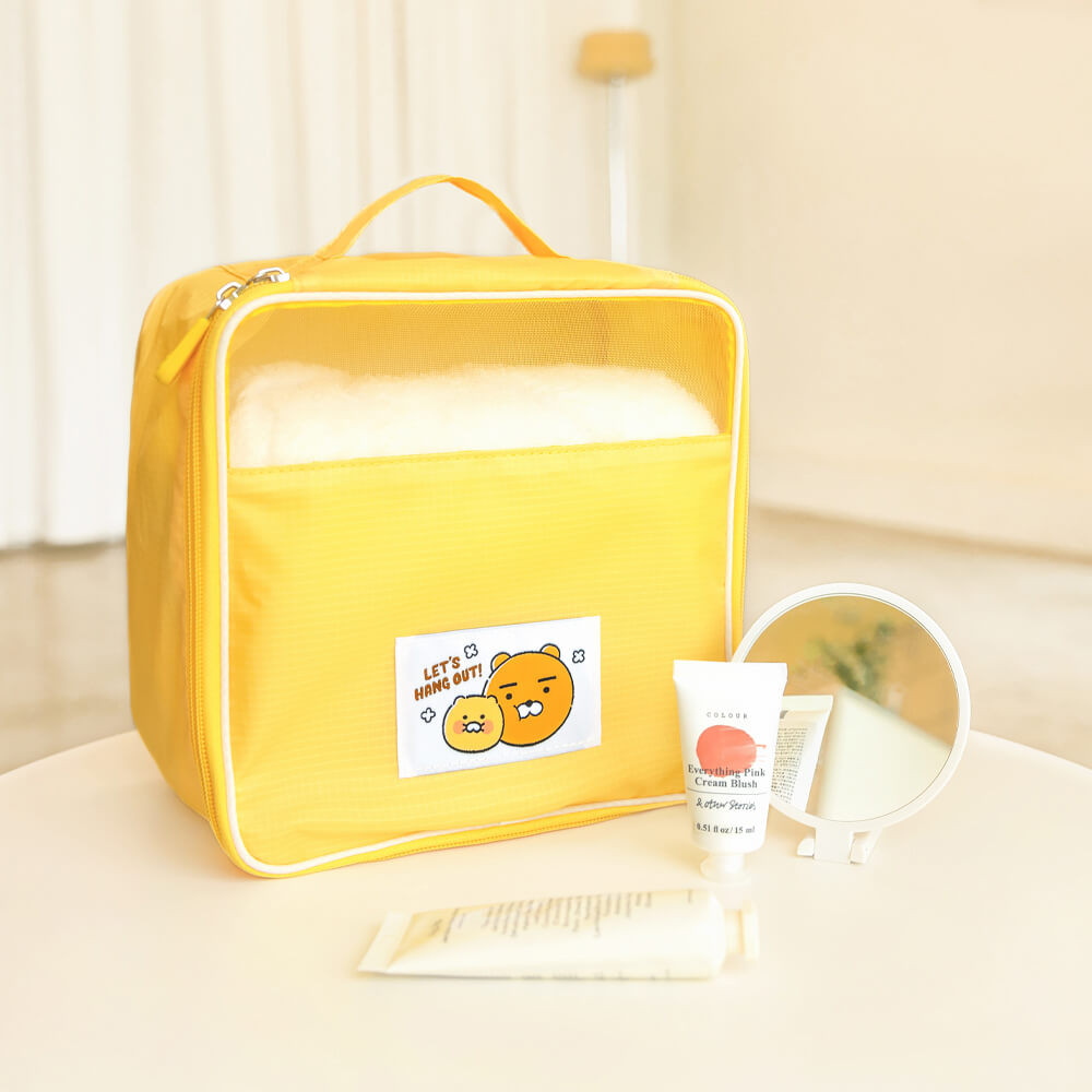 Kakao Friends Choonsik Travel Drawstring Pouch Bag