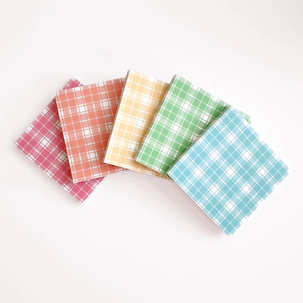 DALPAPER Mix Pattern Check 5 Memo Notepad Pack