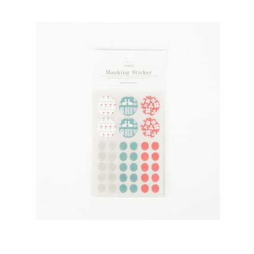 Dailylike Circle patterns paper Masking sticker set - Alley