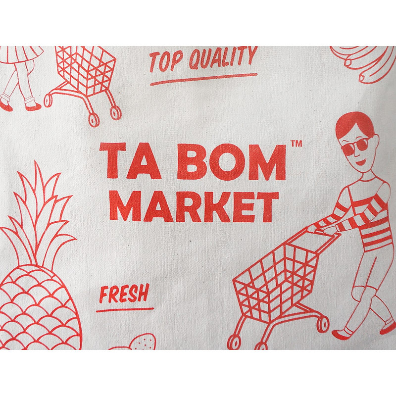 Oohlala Tabom market red tote shoulder bag - fallindesign