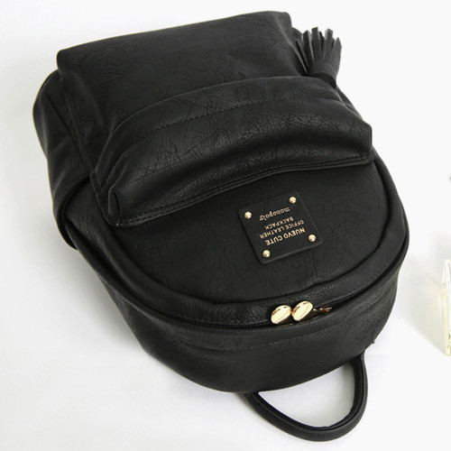 Monopoly Nuevo cute leather backpack with tassel - fallindesign