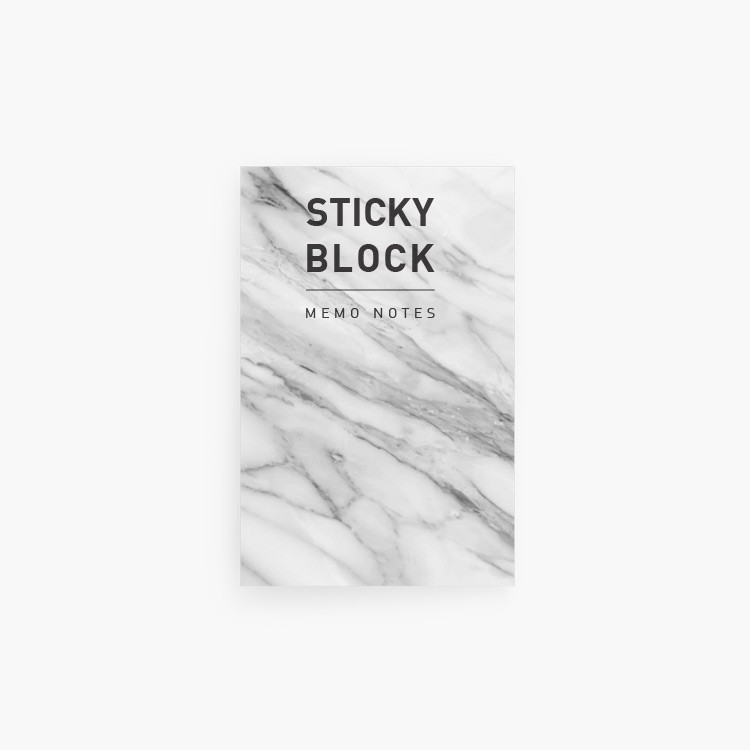 Appree Marble pattern large sticky memo notes - fallindesign