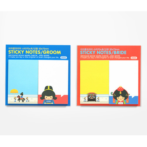 MIRACLEKOREA Korean traditional simple modern sticky memo notes