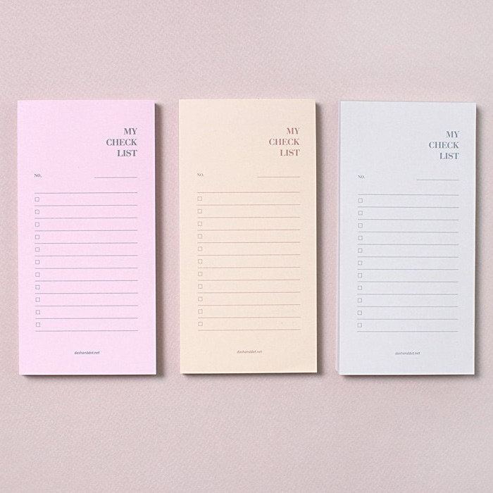 Second mansion Moonlight illustration checklist notepad