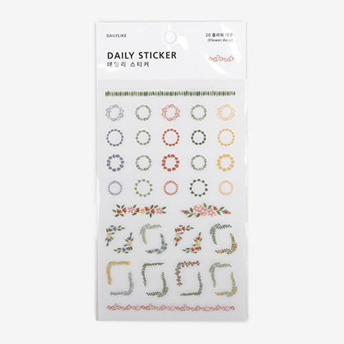 Dailylike Daily transparent sticker - Flower - Fallindesign.com
