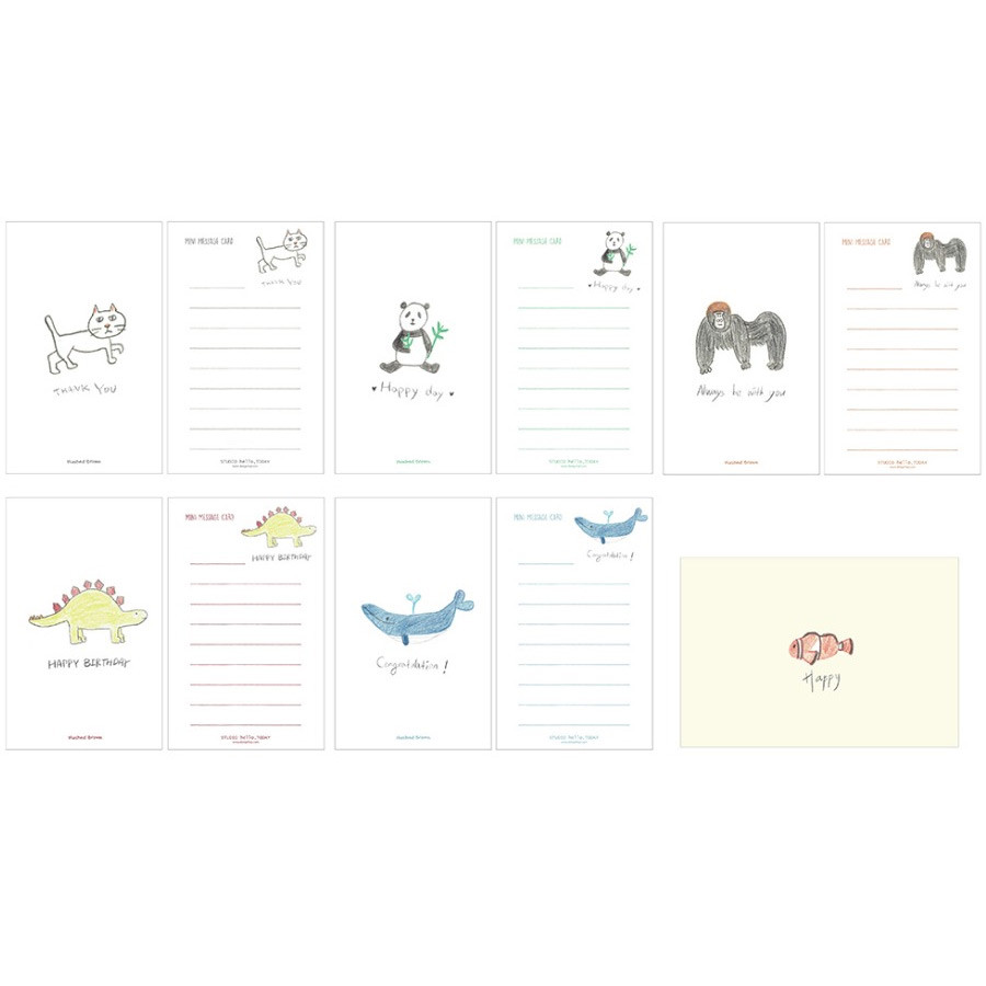 Hello Today Cheer up small message card - fallindesign