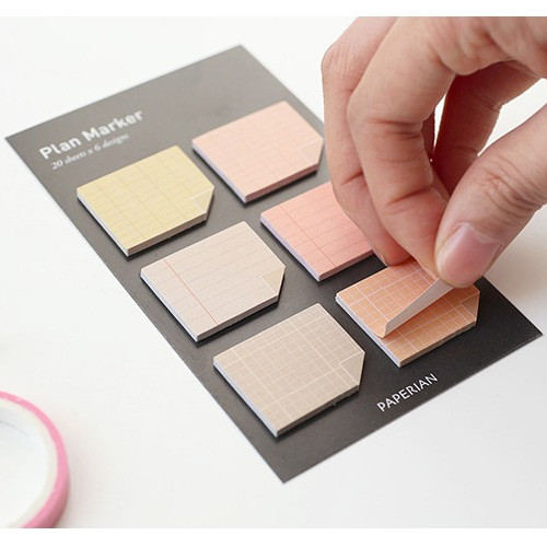 Paperian Small sticky note set for monthly and weekly plan