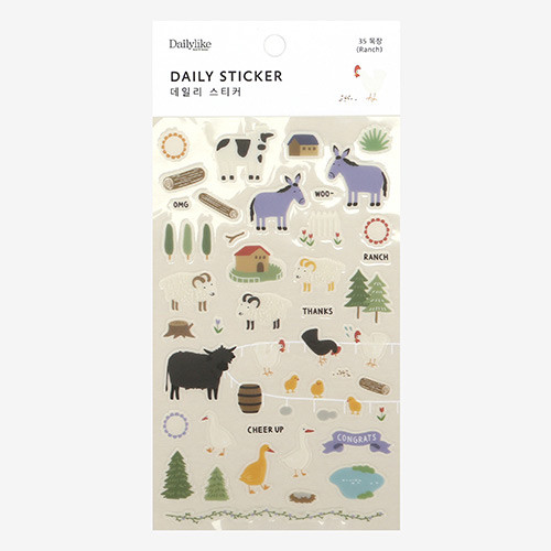 Dailylike Daily transparent cute clear sticker - Under the Sea