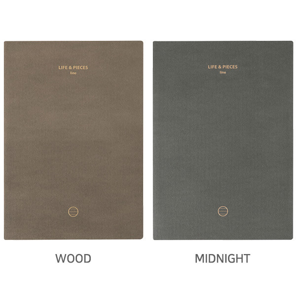Livework Life and pieces large lined notebook - Fallindesign