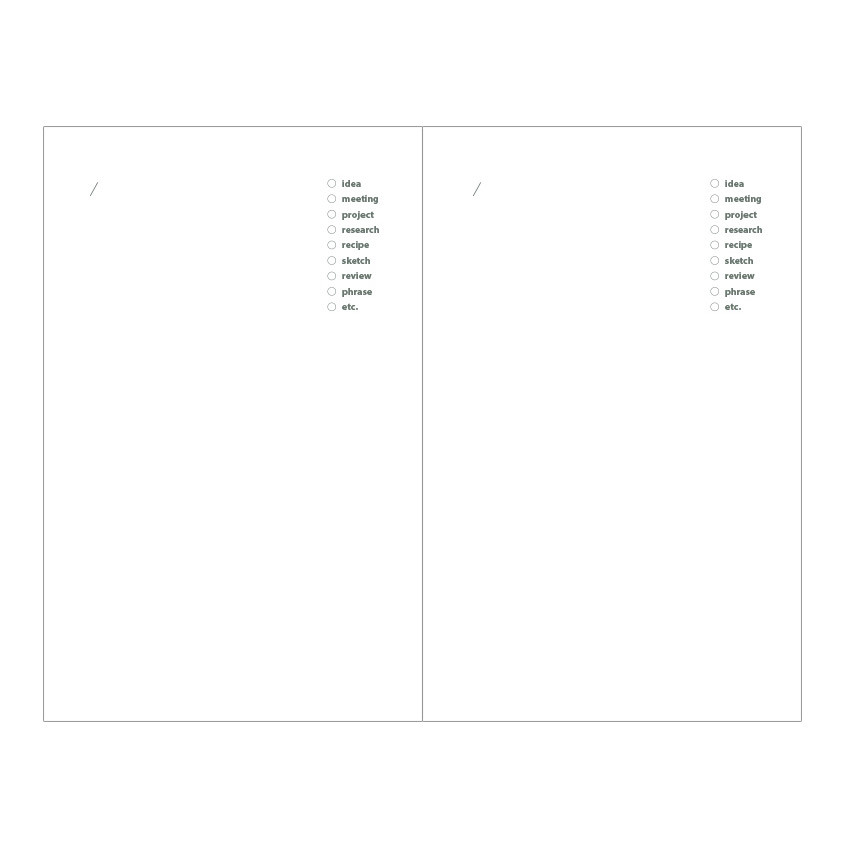 Livework Life and pieces small lined notebook - Fallindesign