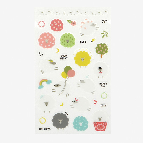 Dailylike Daily transparent deco sticker - Family