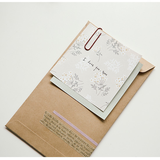 Dailylike Lace flower 2 designs memo writing notepad