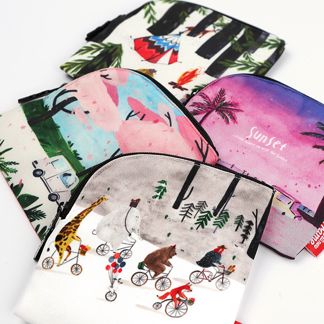 All new frame Myeongmi Choi E collection mini zipper pouch