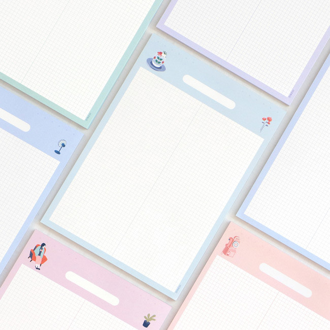 ICONIC Haru B5 size grid notes memo notepad - Fallindesign