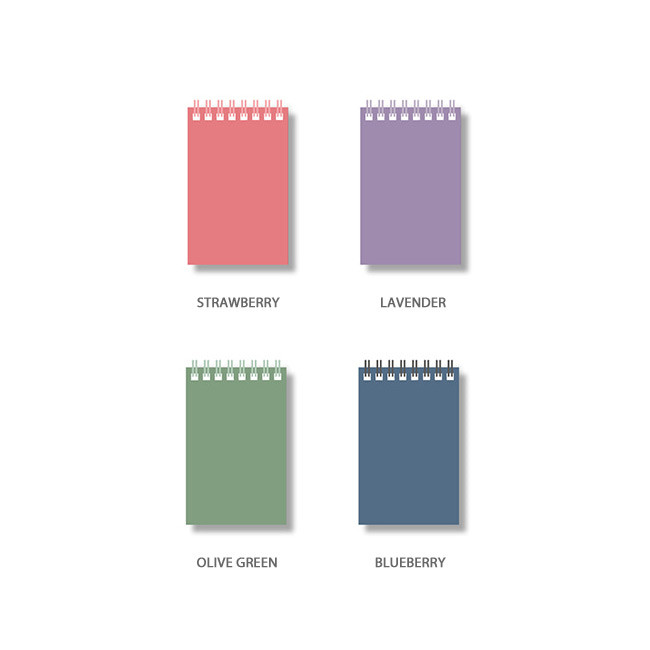 Ardium Color small spiral bound grid notepad