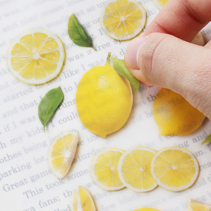 Appree Lemon Fruit clear Sticker