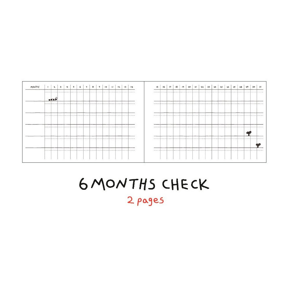 Iconic Doodle 6 Months B6 Undated Weekly Study Planner