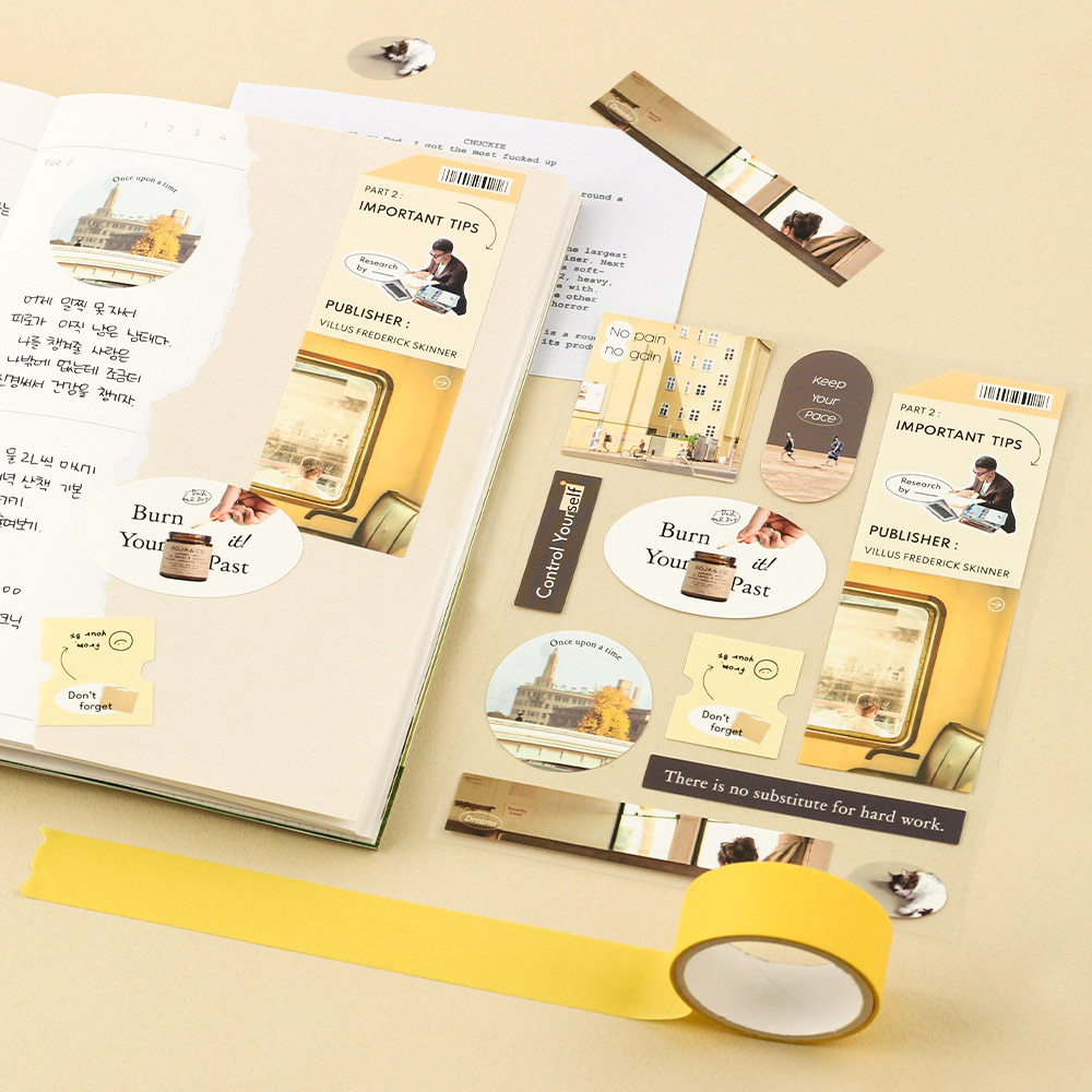 Dash And Dot Another Mood Removable Label Sticker Set