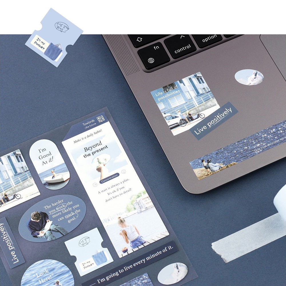 Dash And Dot Another Mood Removable Label Sticker Set