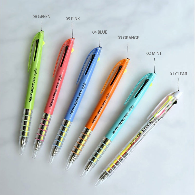 Play Obje Neon Shine 3 Multiple Colors Gel Pen