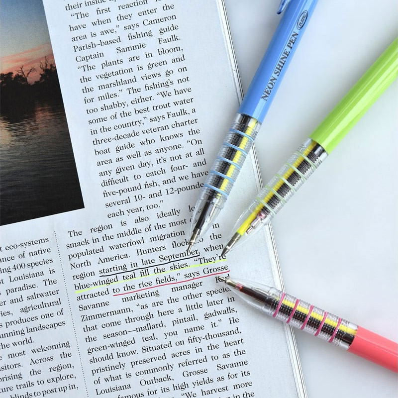 Play Obje Neon Shine 3 Multiple Colors Gel Pen