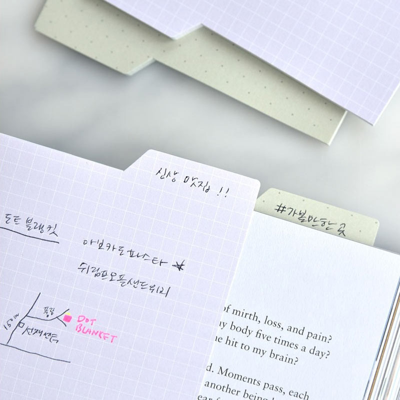 Plepic Large Index Sticky Notepad - Korean Stationery