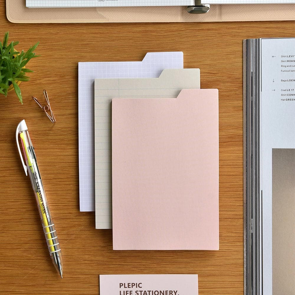 Plepic Large Index Sticky Notepad - Korean Stationery