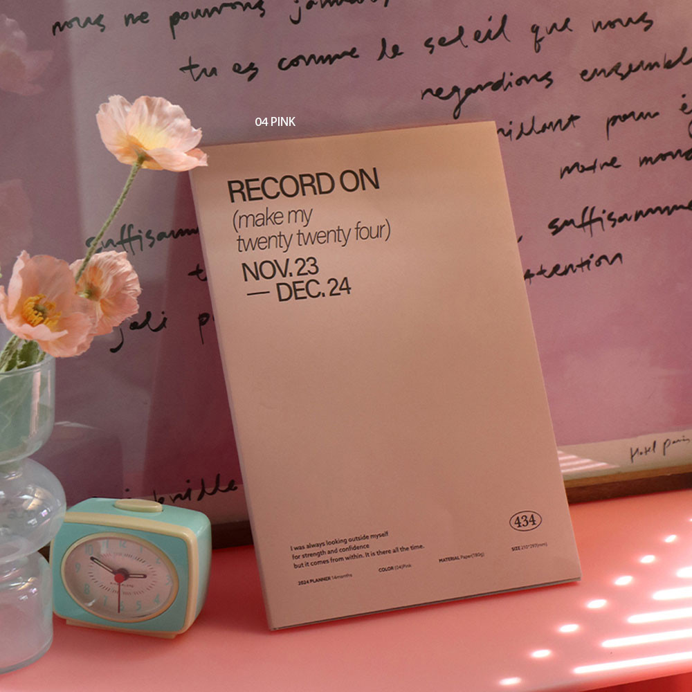 Iconic 2024 Record On A4 Dated Monthly Diary Planner