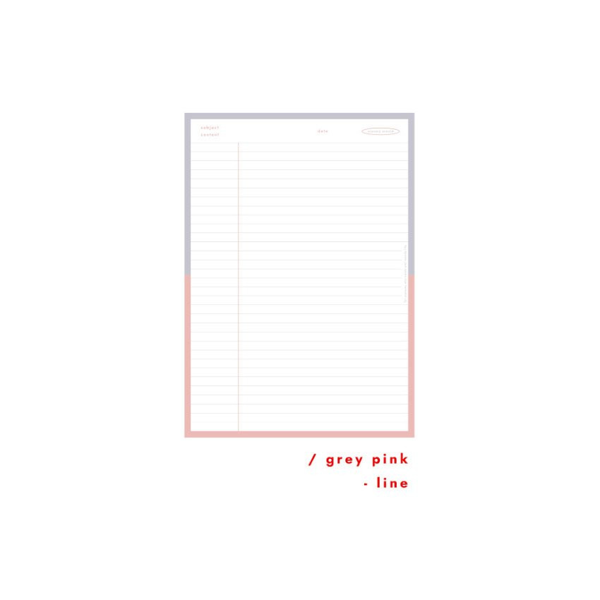 Heyday Two Tone Color B5 Notepad 100 Sheets