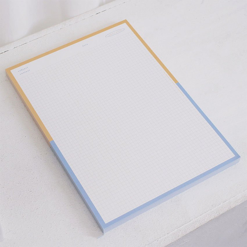 Heyday Two Tone Color B5 Notepad 100 Sheets