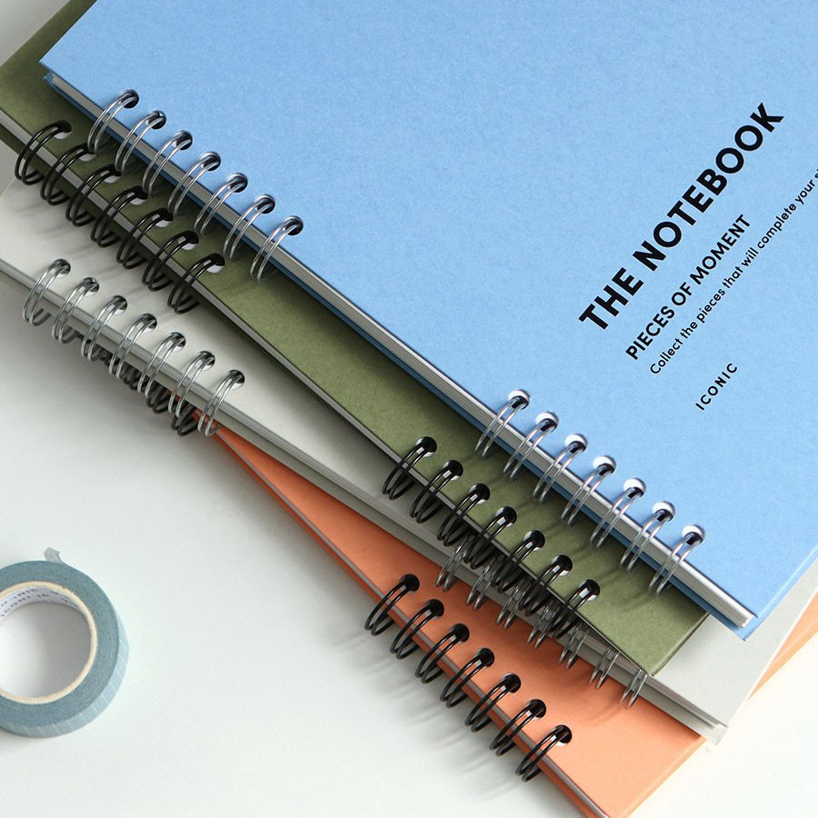 ICONIC Compact A5 Twin Wire Lined Notebook