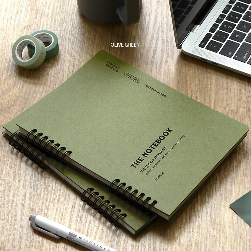 ICONIC Compact A5 Twin Wire Lined Notebook