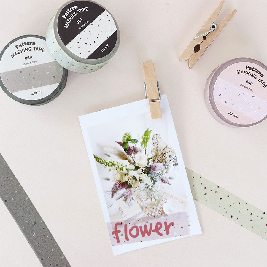 Iconic Pattern Paper Masking Tape Korean Stationery