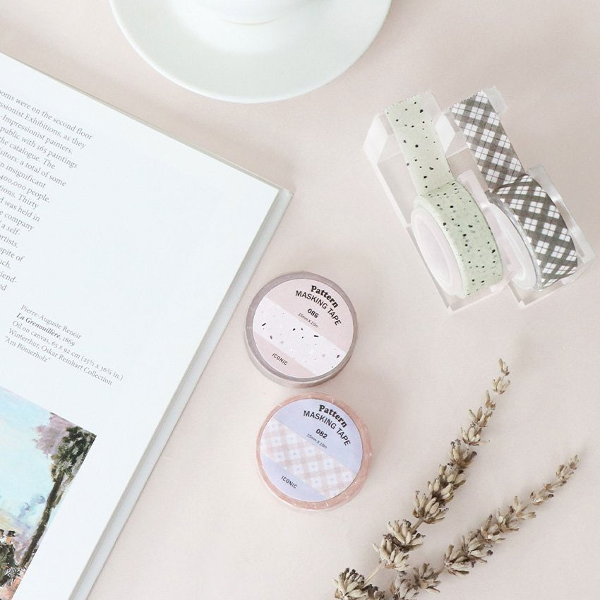 Iconic Pattern Paper Masking Tape Korean Stationery