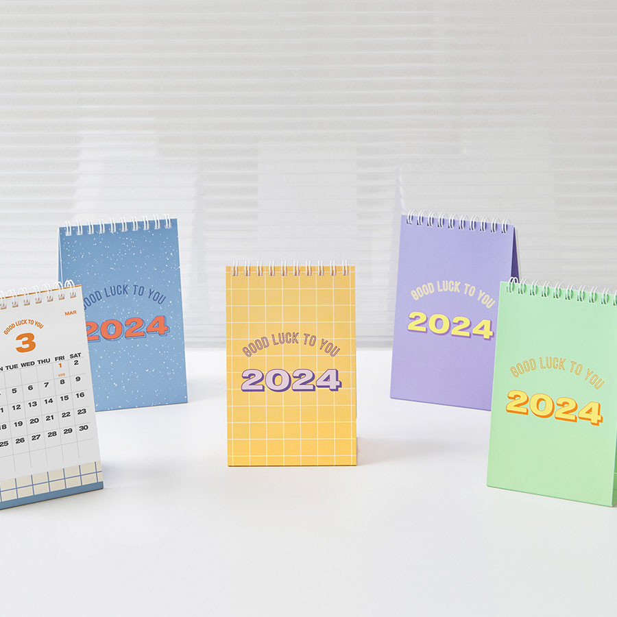 2024 Daily Habit Mini Monthly Standing Flip Desk Calendar