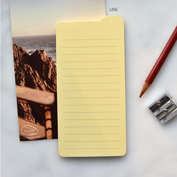 Plepic Lineup Long Index Sticky Notepad 50 Sheets
