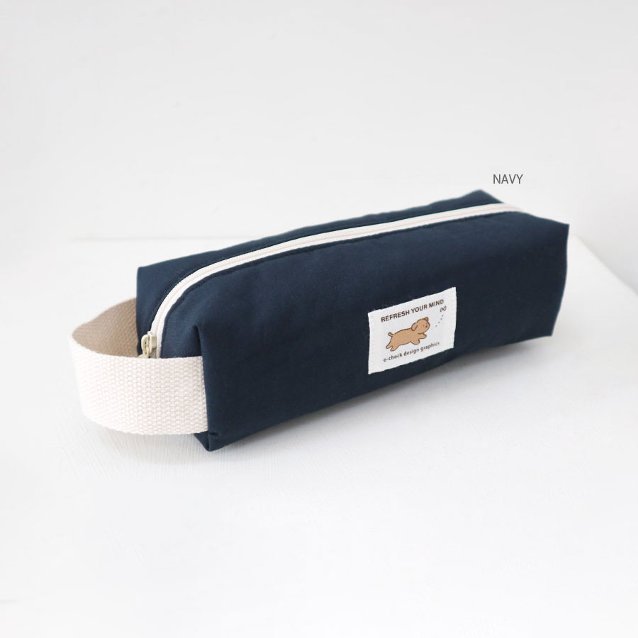 Natural Soft Rectangular Pencil Case Pen Pouch