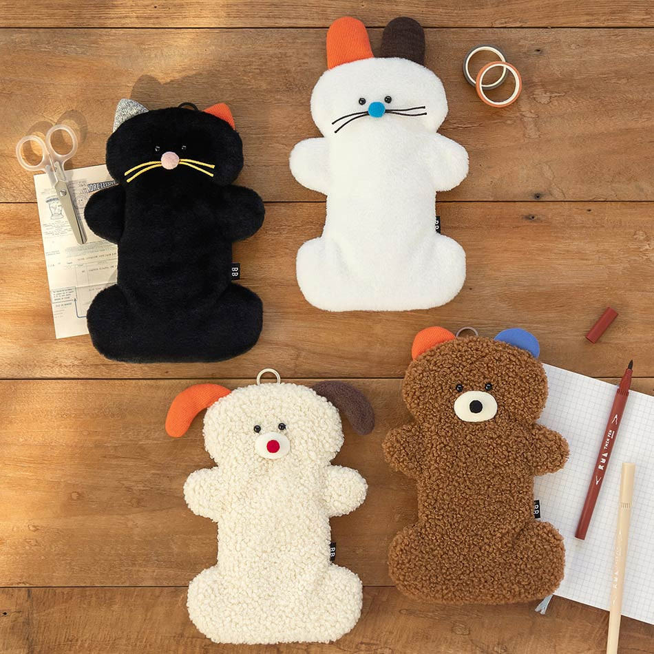 Romane Brunch Brother Fuzzy Pencil Case Fluffy Pouch
