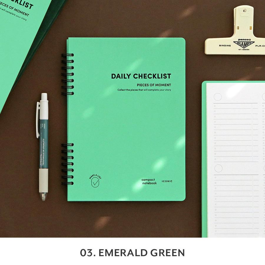 ICONIC Daily A5 Checklist Undated Daily Planner