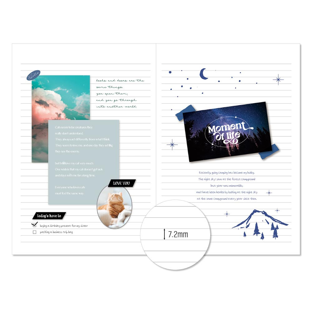 Ardium Moment Of Life Lined Notebook Korean Stationery
