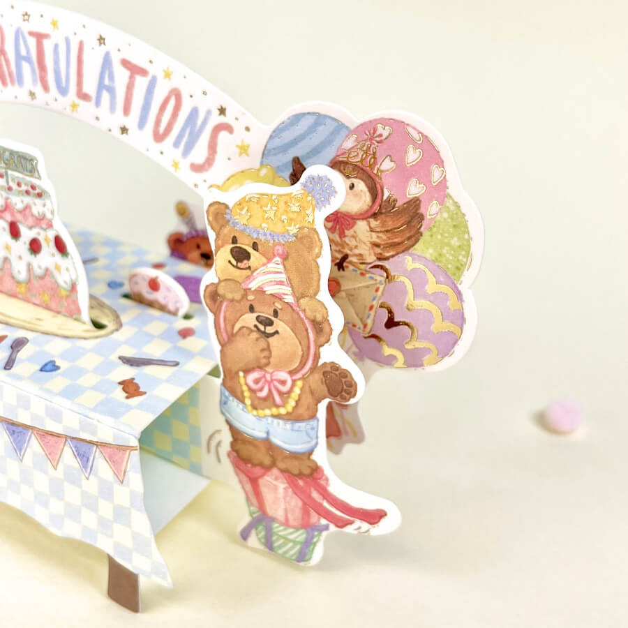 Congrats Table Standing Pop Up Card | Unique Greeting Card