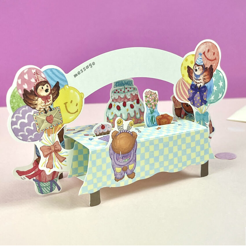 Congrats Table Standing Pop Up Card | Unique Greeting Card