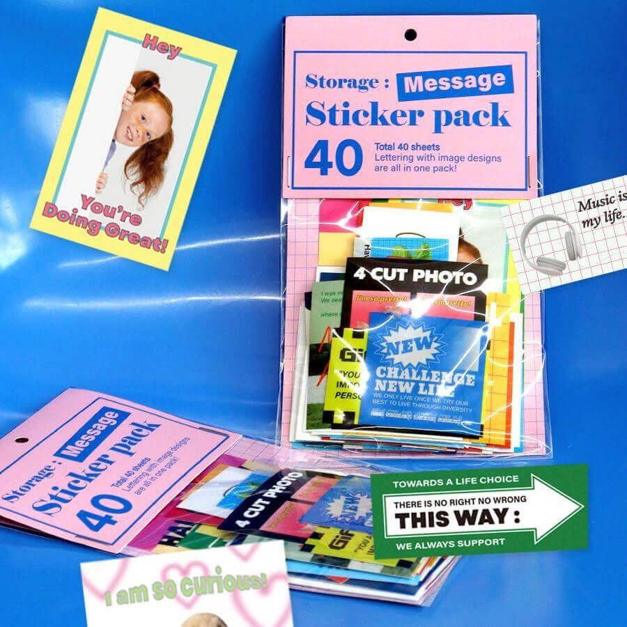 Take Notes with Flair: Indigo Storage Message Sticker Pack