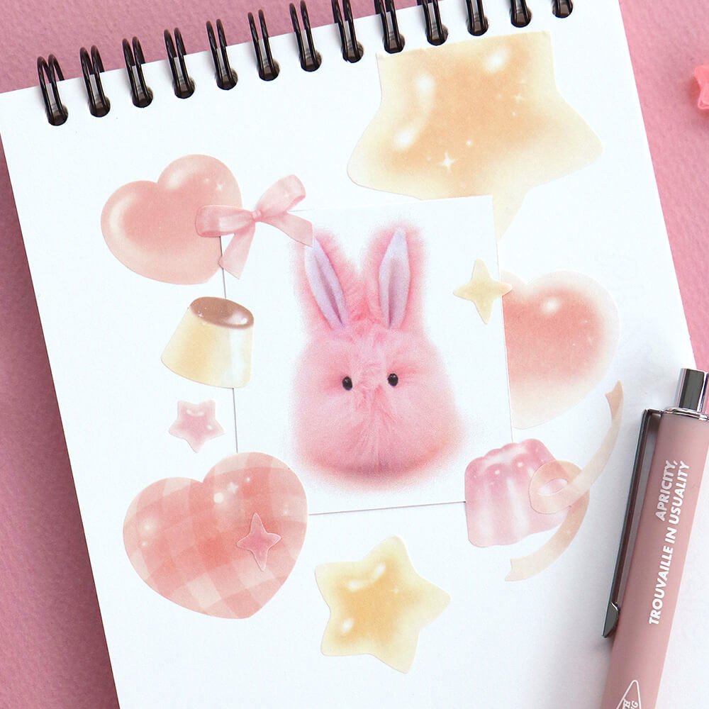 Cute Iconic Sugar Backgrounds Sticker Pack