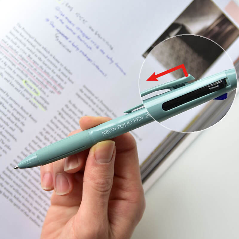Plepic Neon Folio Multi Colored Pen for Note Taking